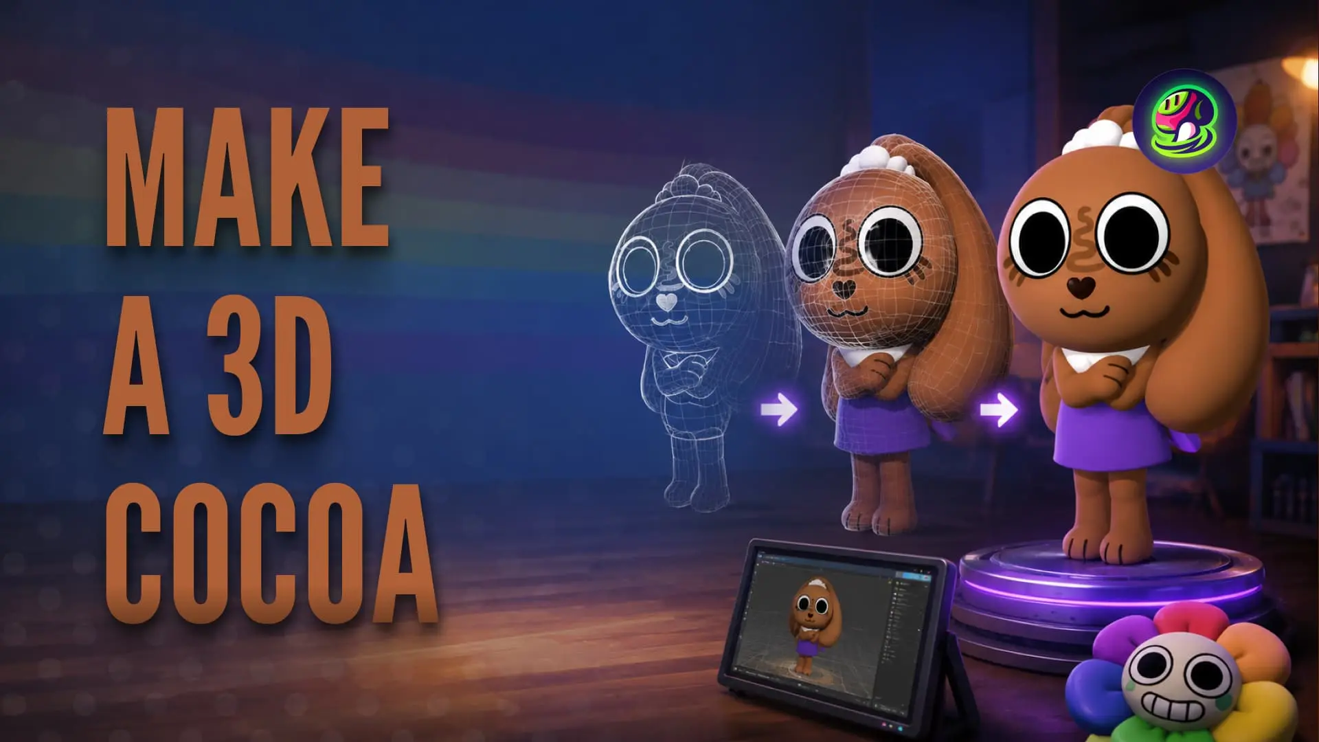 Jak vytvořit 3D modely pro Cocoa Dandy's World zdarma - Blog - Meshy