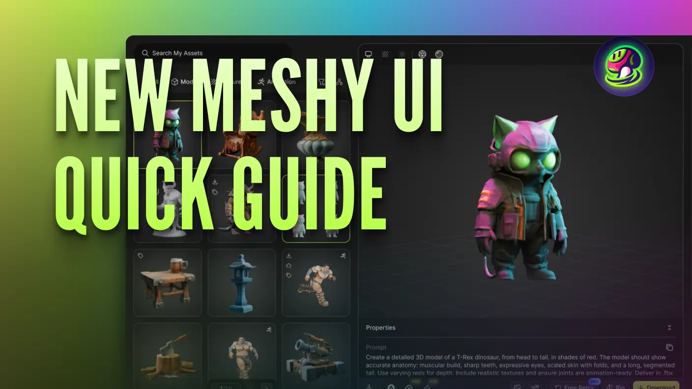 Apresentando a Nova Interface Meshy: Guia Rápido para um Fluxo de Trabalho Unificado - Blogue ...