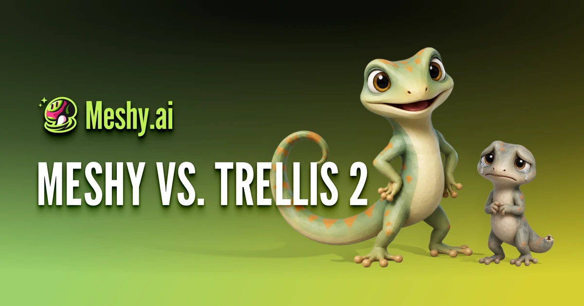 Meshy vs Trellis 2: Best AI 3D Model Generator in 2026