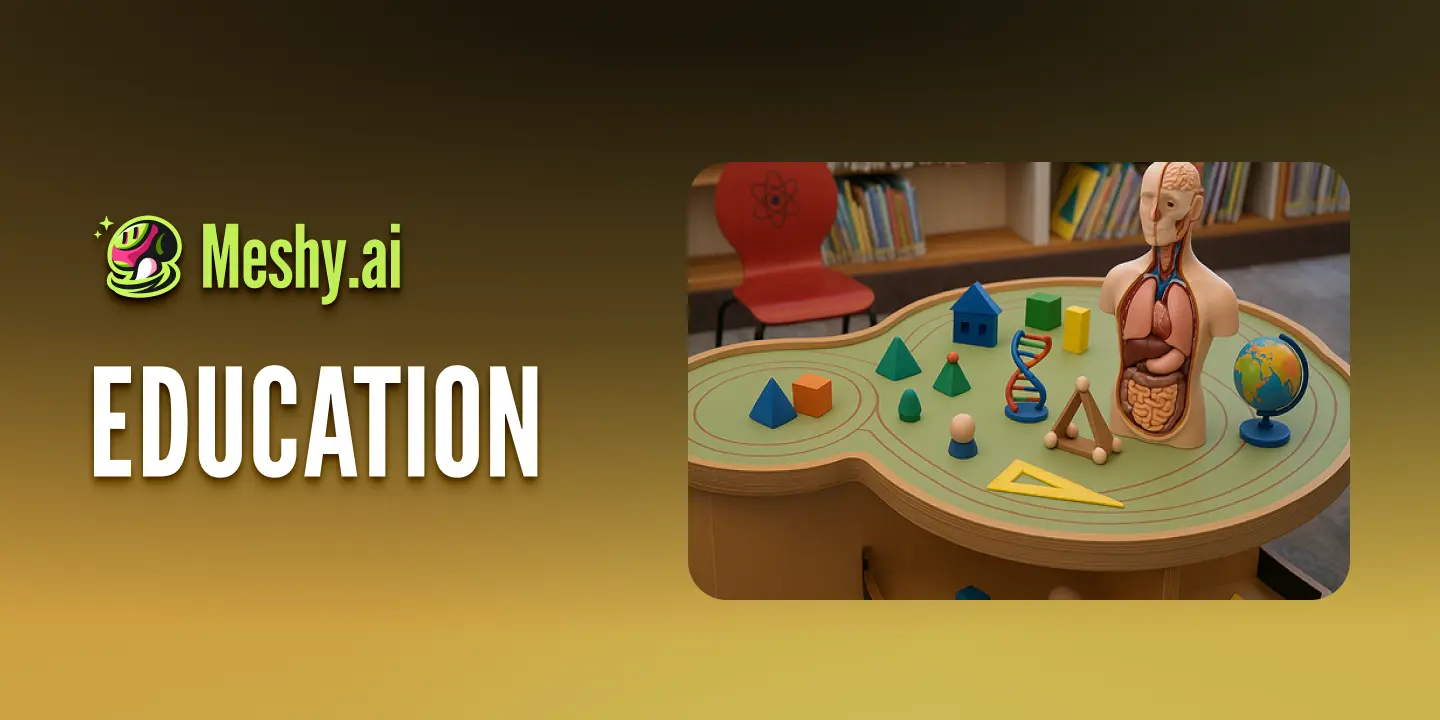 Education - Use Cases - Meshy AI
