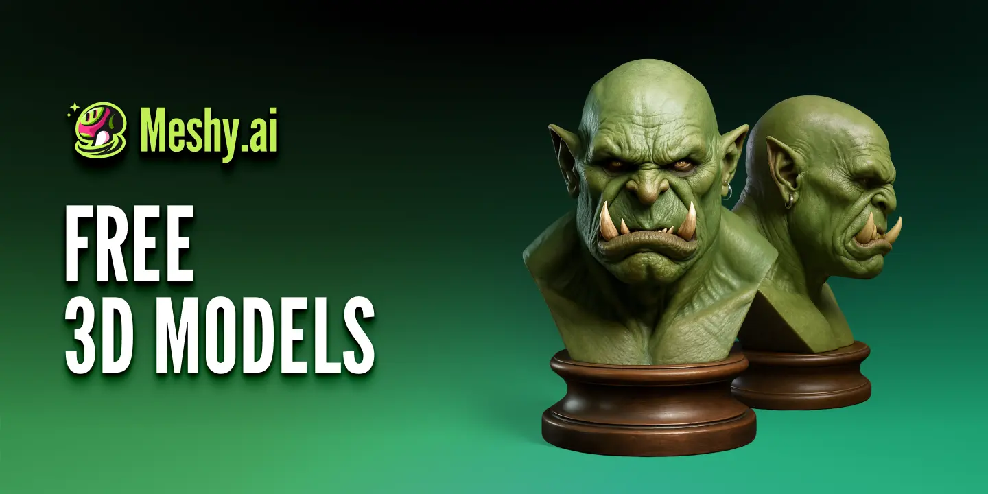 Free 3D Models - Use Cases - Meshy AI