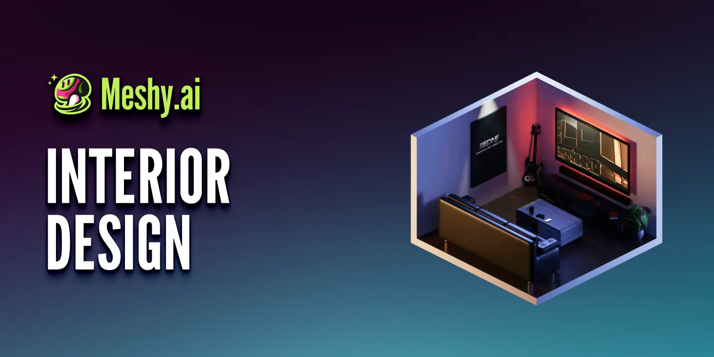 Diseño de Interiores - Casos de Uso - Meshy AI
