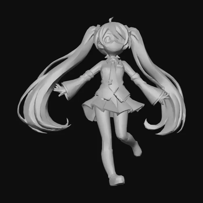 Free Miku 3D Models - Download Instantly | Meshy