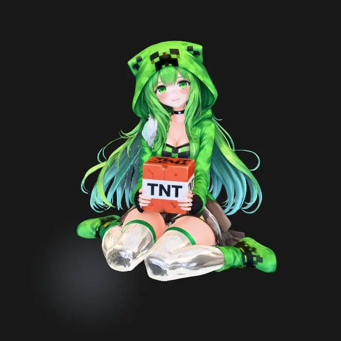 Waifu 3D Models for Free Download - Meshy