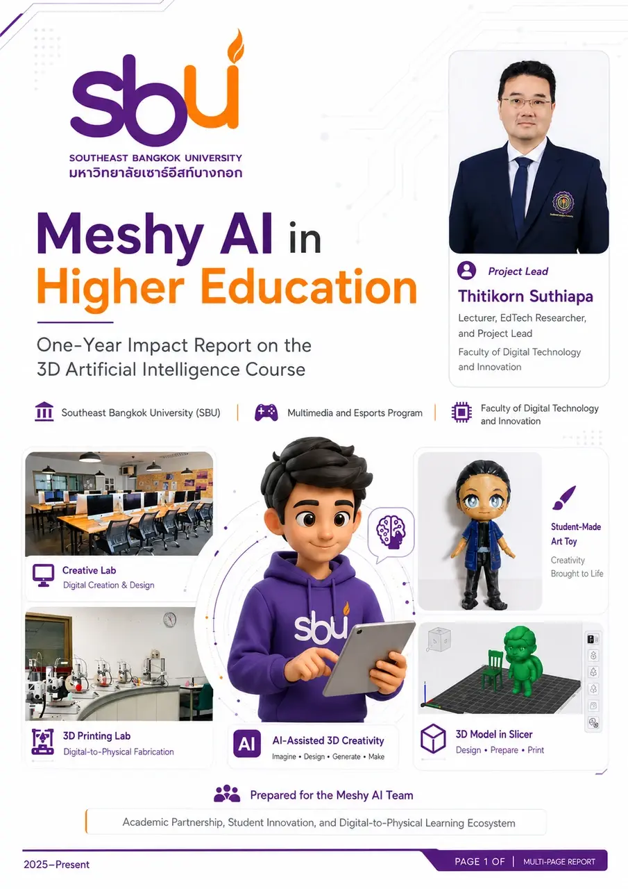 AI 3D Model Generation for Education: How Thitikorn Transformed ...