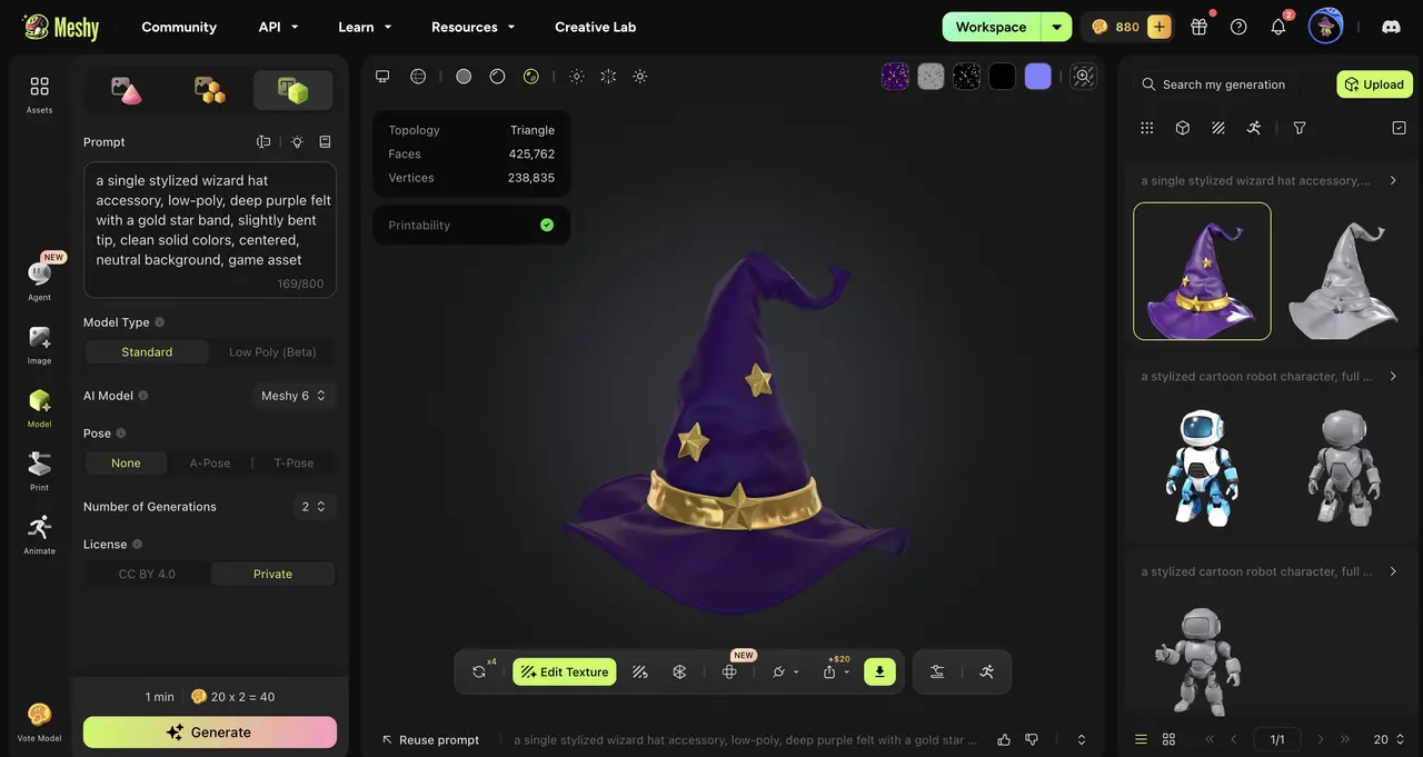 How to Make a 3D Roblox Avatar with AI - Blog - Meshy