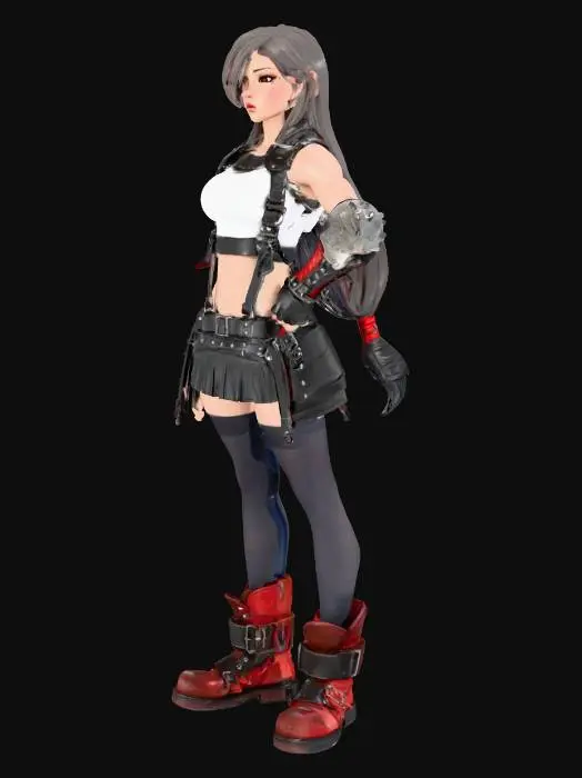 免费 Tifa 3D模型 - 即刻下载 | Meshy