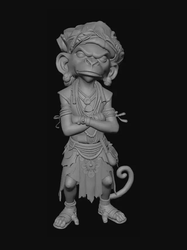 Free Monkey 3D Models - Download Instantly | Meshy