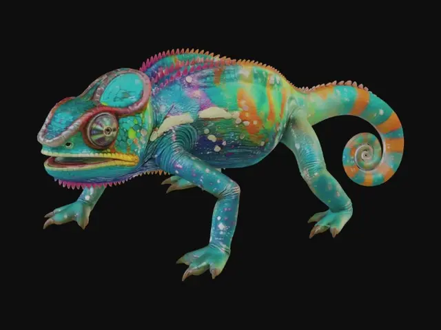 Free Chameleon 3D Models - Download Instantly | Meshy