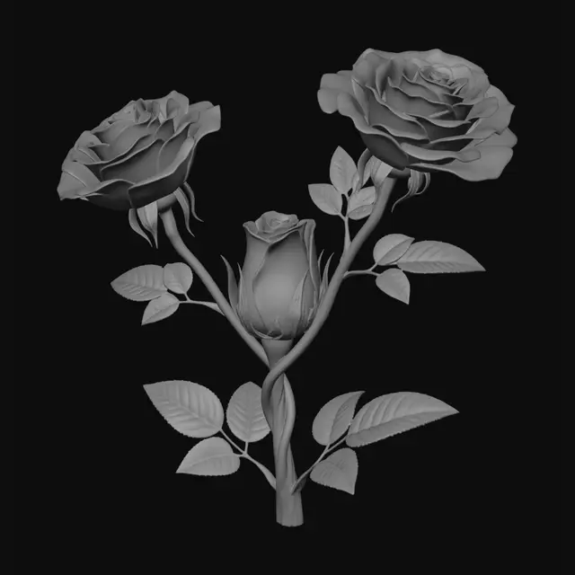 Free Rose 3D Models - Download Instantly | Meshy