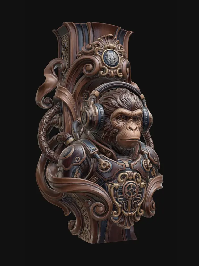 Free Monkey 3D Models - Download Instantly | Meshy